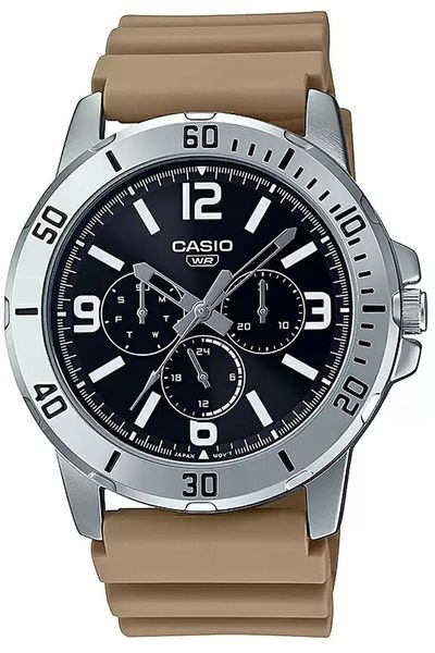 Zegarek marki Casio model MTP-VD300 kolor beige. Akcesoria męski. Sezon ...