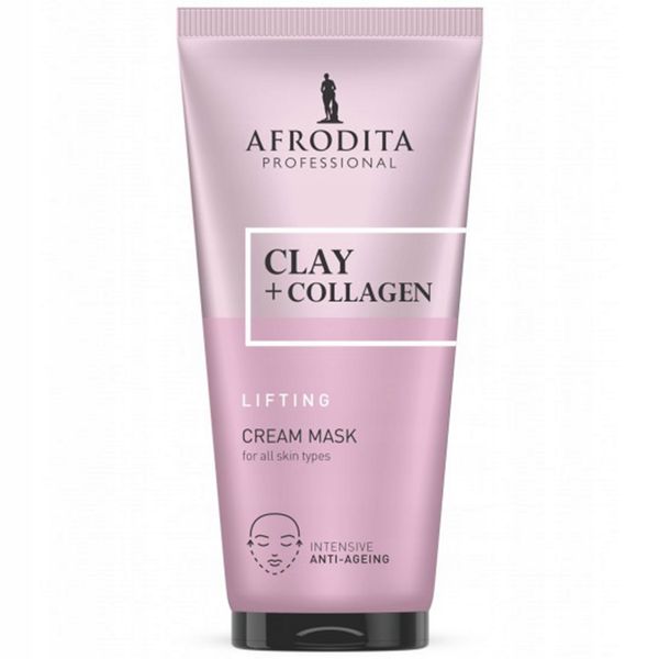 Afrodita Maska kremowa do twarzy ultranawilżająca Clay + Collagen 200ml - Arena.pl