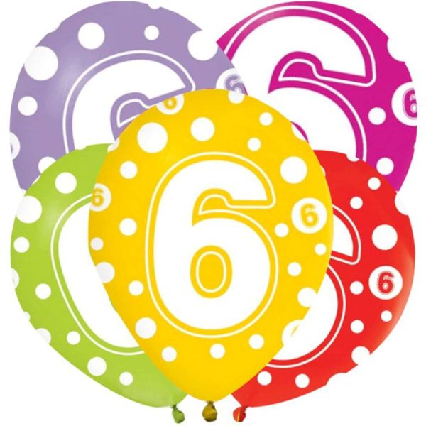 Kup Balony "6 lat", mix, Godan, 12", 5 szt na arena.pl i ciesz się ...