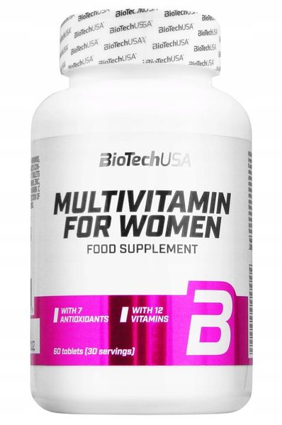 Kup BioTechUSA MULTIVITAMIN WOMEN 60 TABLETEK na arena.pl i ciesz się ...