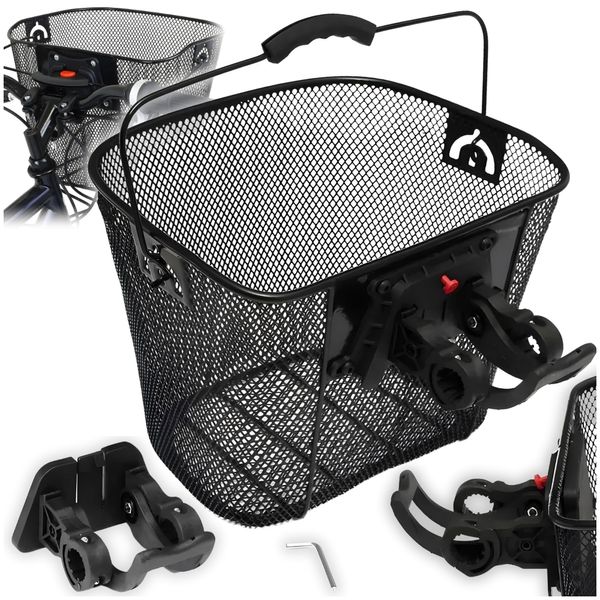 Koszyk rowerowy + Mocowanie do koszyka na rower - Arena.pl