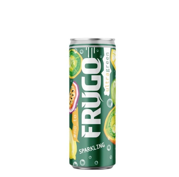 Frugo ultra green napój gazowany w puszcze 250ml - Arena.pl