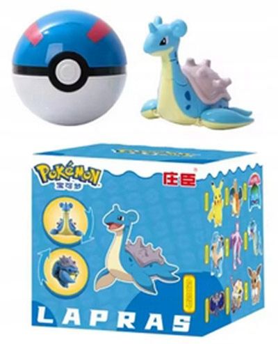 Figurka LAPRAS Pokemon Pokeball BOX + Składana Figurka Pokemony - Arena.pl