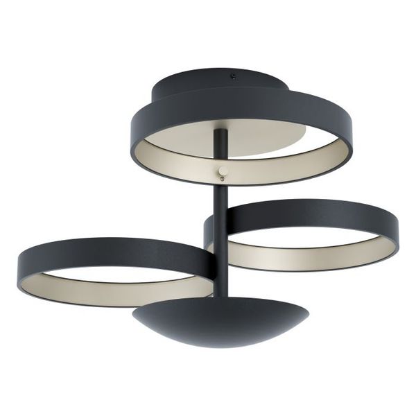 EGLO 98539 LAMPA GROMOLA OPRAWA SUFITOWA LED-DL SCHWARZ/CHAMPAGNER ...
