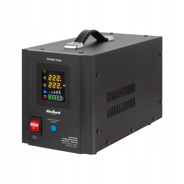 UPS AWARYJNE ZASILANIE DO PIECA POMPY CO 1000W 230 Volt SINUS Stała ...