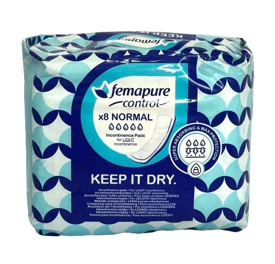 Podpaski Femapure control normal 8 sztuk - Arena.pl