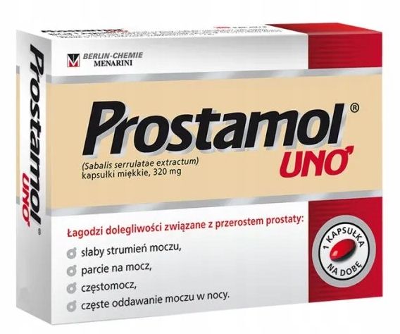 Prostamol Uno 320 mg 60 kapsułek lek na prostatę - Arena.pl