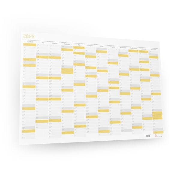 Planer Roczny KALENDARZ 2023 Suchościeralny Sun A0 - Arena.pl