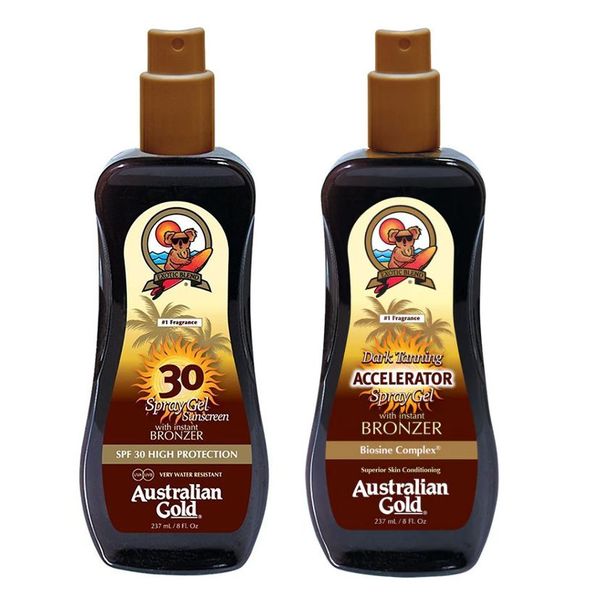 AUSTRALIAN GOLD Spray bronzer SPF30 + Tanning Gel Accelerator - Arena.pl