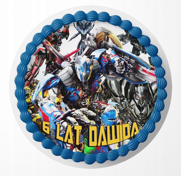 OPŁATEK NA TORT 16CM - TRANSFORMERS WZORY + GRATIS - Arena.pl