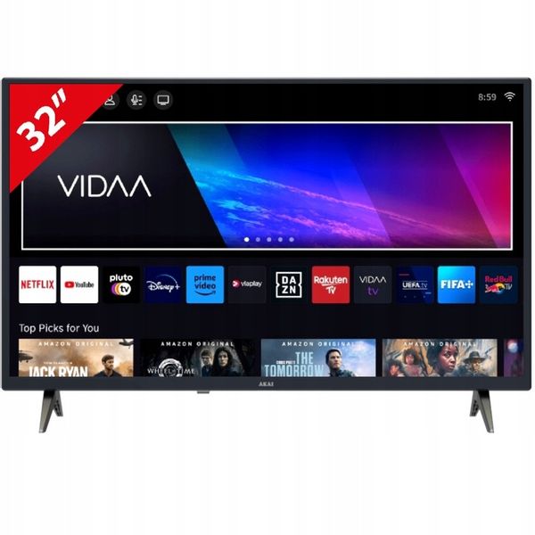 SMART TV TELEWIZOR LED DVB-T2 HD 32" AKAI LT-3233SM Wi-Fi NETFLIX YOUTUBE - Arena.pl