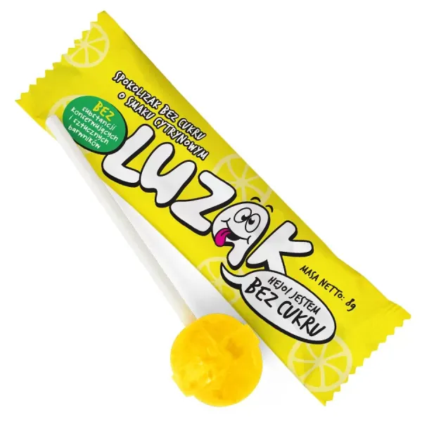 Kup Luzak Lizak bez Cukru o Smaku Cytrynowym, 8g na arena.pl i ciesz ...