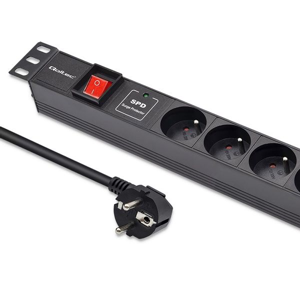 Kup Qoltec Aluminiowa Listwa zasilająca PDU doRACK 19''1U 16A 6xFRENCH ...