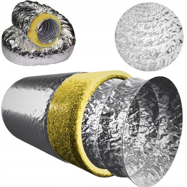 Kup RURA IZOLOWANA PRZEWÓD 125MM 5M WENTYLACYJNY DO KOMINKA DGP 250°C ...
