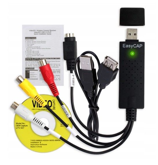 Kup Video GRABBER EasyCap zgrywanie kaset VHS kamer PC WIN 7 8 10 na ...