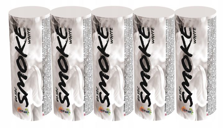 Najintensywniejsze świece dymne COLOR BUM SMOKE WHITE CB290W jfs1 5szt ...