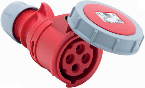 Gniazdo przenośne 32A 4P 400V czerwone IP67 SHARK 2242-6 - PCE - Arena.pl