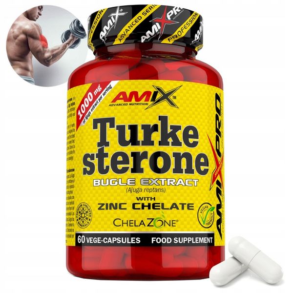 TURKESTERON Anabolic - Ajuga turkestanica mocna formuła na mięśnie Amix ...