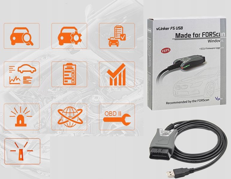 vLinker FS FORScan INTERFEJS USB do AUT FORD MAZDA - Arena.pl