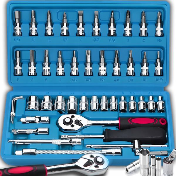 ZESTAW KLUCZY NASADOWYCH KLUCZE NASADOWE 46EL STAL - Arena.pl