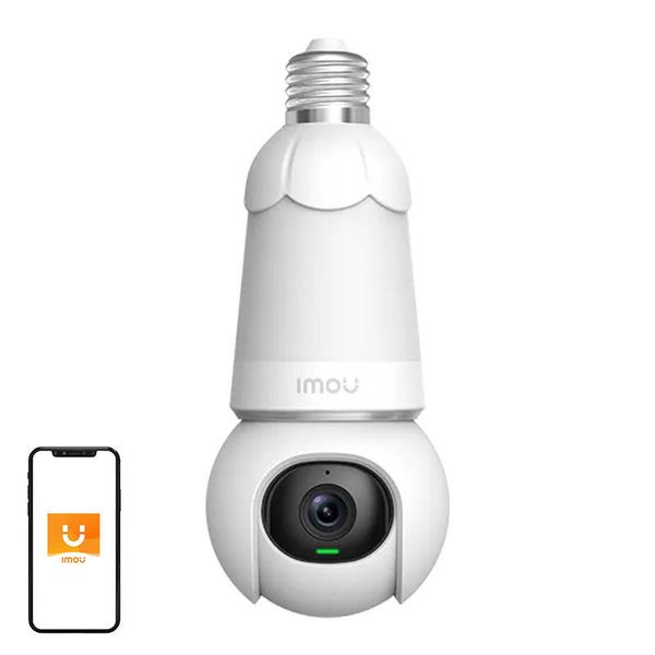 Żarówka i obrotowa kamera zewnętrzna WiFi 2w1 IMOU Bulb Cam 5MP - Arena.pl