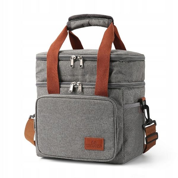 Kup TORBA TERMICZNA PIKNIK PLAŻĘ ŚNIADANIOWA LUNCH BOX DWUPOKŁADOWY 10L ...