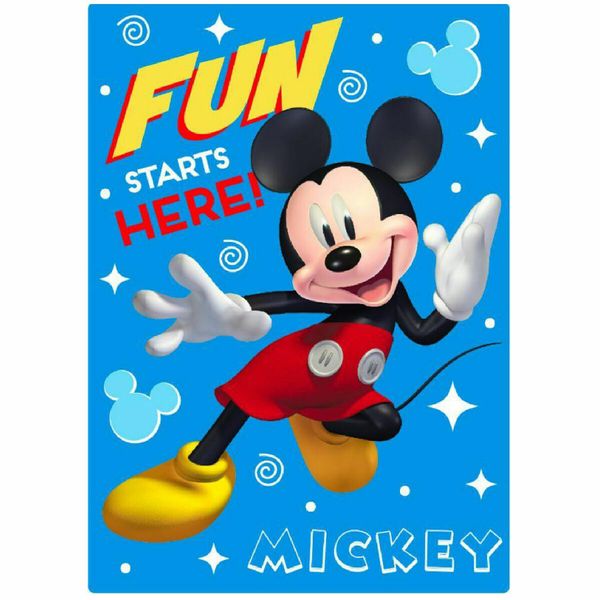 Koc Mickey Mouse Only one 100 x 140 cm Granatowy Poliester - Arena.pl